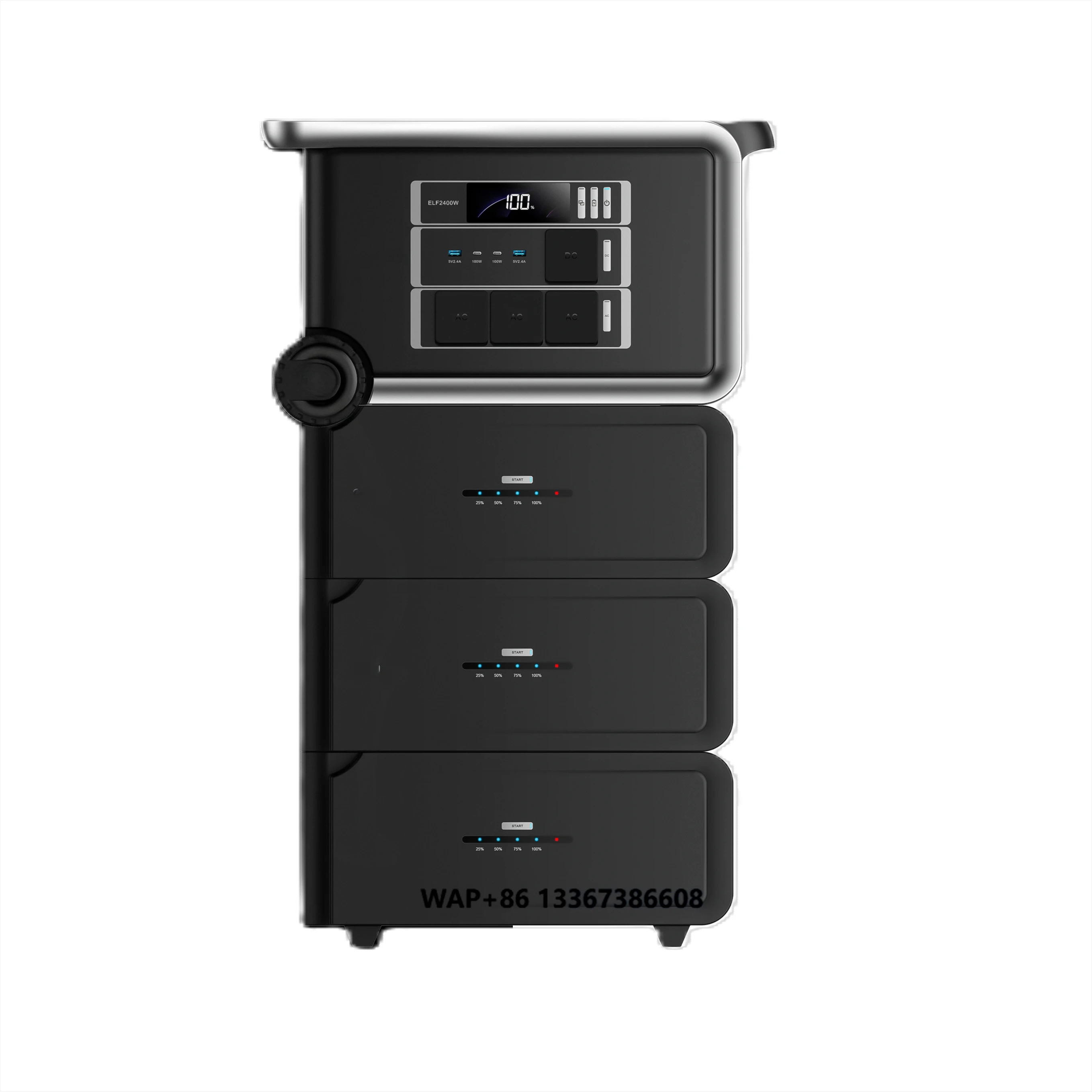 CYG New Design 2400W/10.24 kWh Power Station with Expantable Back up ...