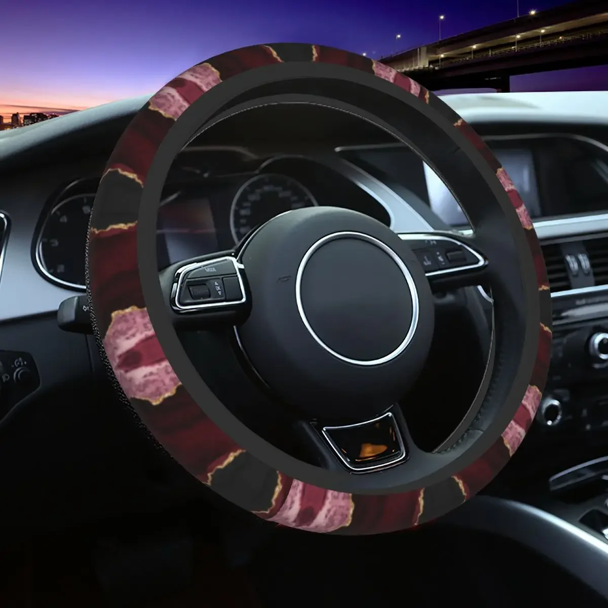 Burgundy-Gold-Agate-Texture-Steering-Wheel-Cover-Texture-Marble ...