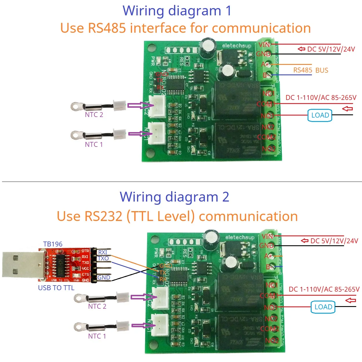 2AI-2DO-NTC-Relay-RS485-RS232-TTL-Analog-Digital-Modbus-Rtu-Remote-IO ...