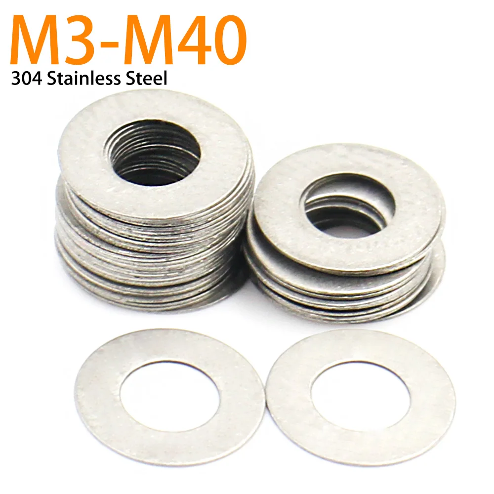 10-50pcs-M3-M4-M5-M6-M8-M10-M12-M40-DIN988-304-Stainless-Steel ...