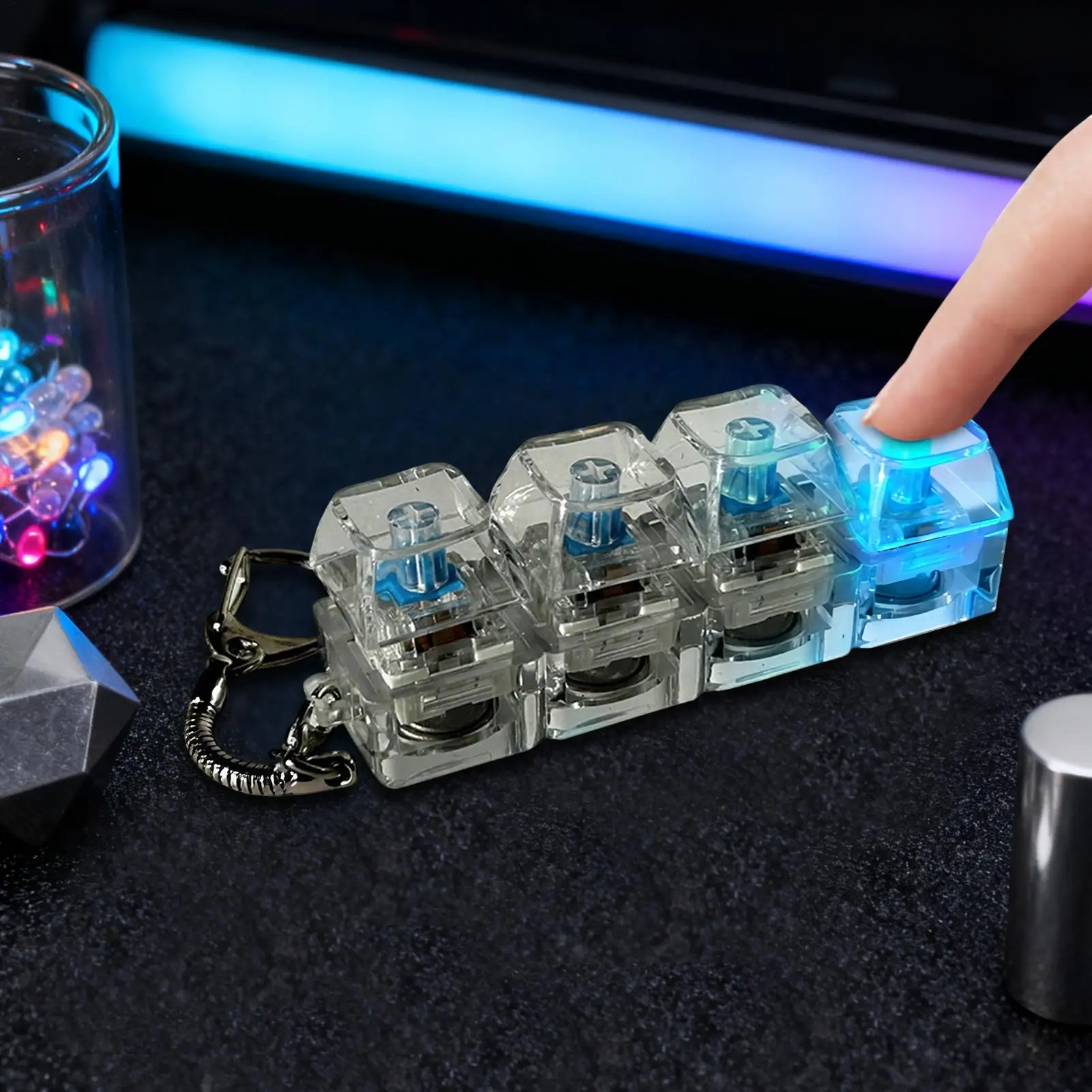 Mechanical Keyboard Clicker Portable Charm Realistic Clicker Button ...