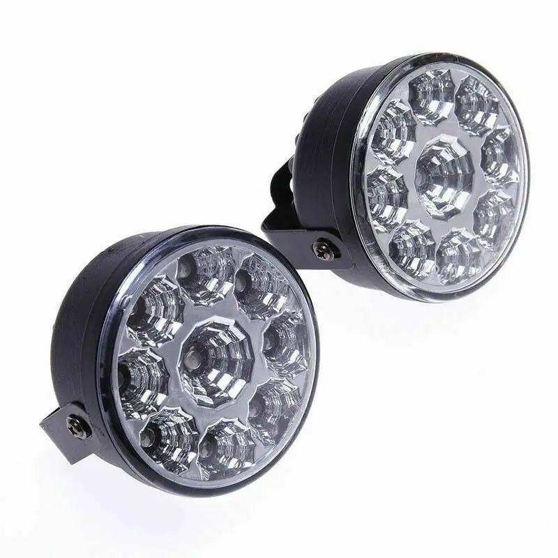 Car LED Round Daytime Running Light Car Fog Day Driving Lamp 70mm ...