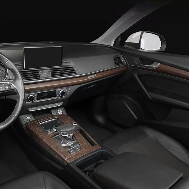 Wood-grain Overlay Interior Trim for Audi Q5 LHD 2018 2019 2020 2021 ...