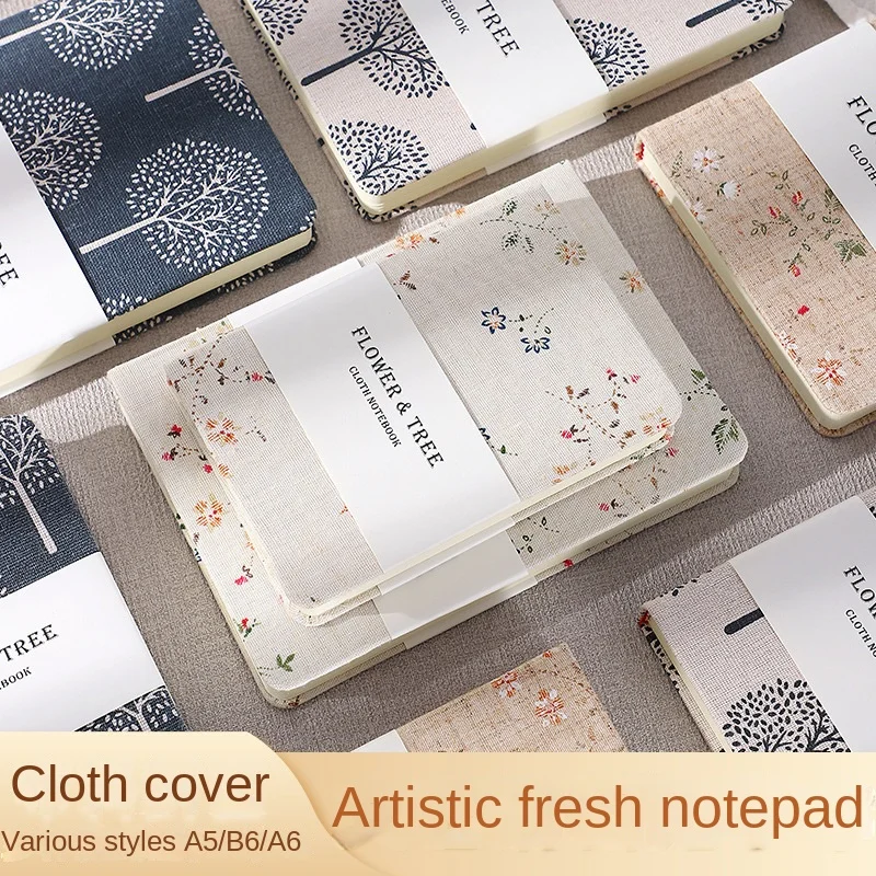 High Quarlity notebook Flower and tree ledger book cloth printed ...