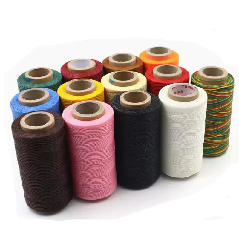 Leather-Sewing-Waxed-Thread-Cord-String-Hand-Stitching-Craft-Flat-0-8mm ...