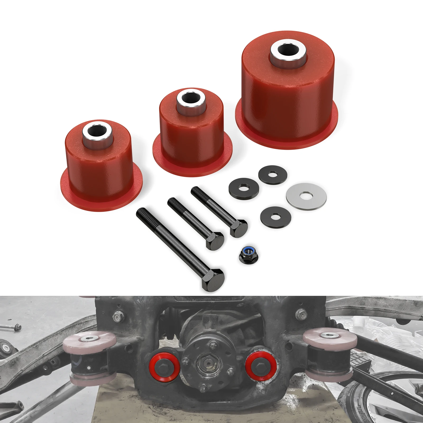 BEVINSEE-Polyurethane-Differential-Mount-Bushing-Kit-For-BMW-E46-Z4-E85 ...