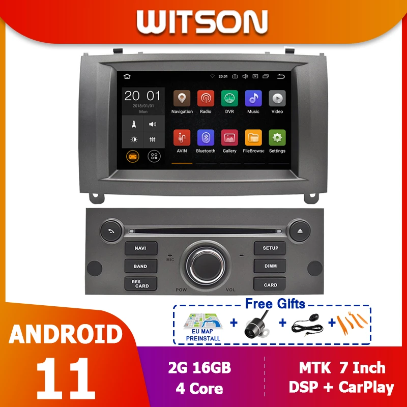 WITSON Autoradio Android 10 7'' IPS 8 / 4 Core Car DVD Loader Player ...