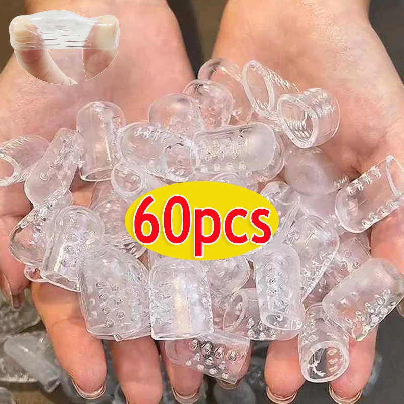 5-60pcs-Toe-Covers-Clear-Toe-Cap-Anti-Friction-Breathable-Toe-Protector ...