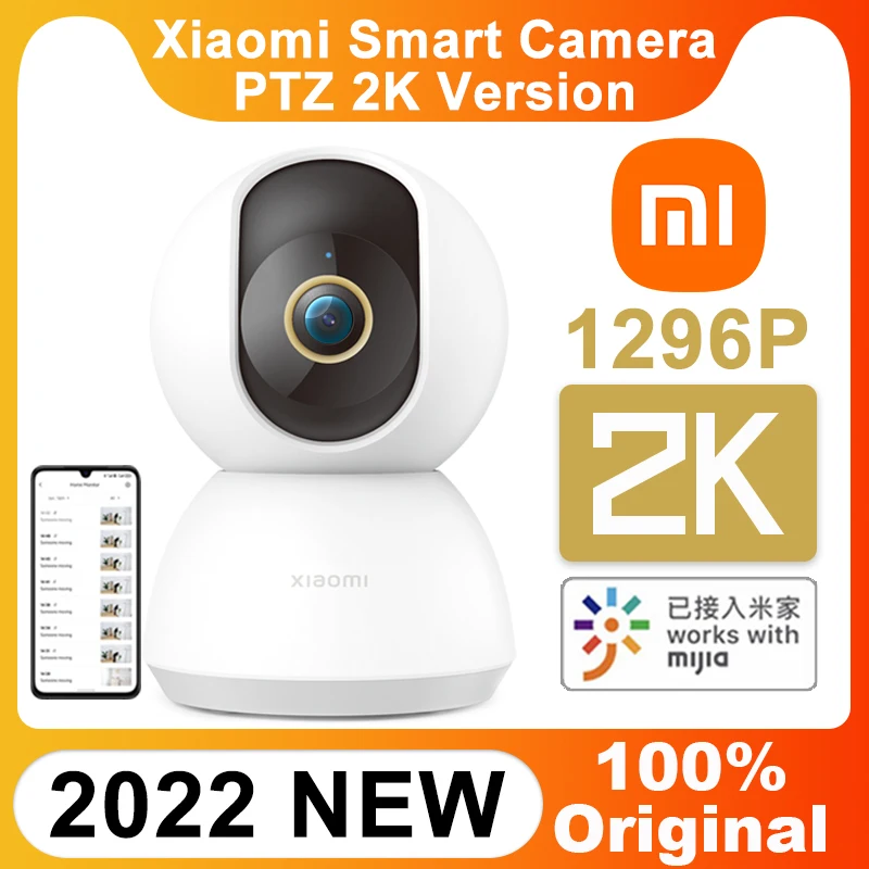 Xiaomi 360° Smart Home Security Camera Ptz 2k Baby Monitor 1296x2304p ...