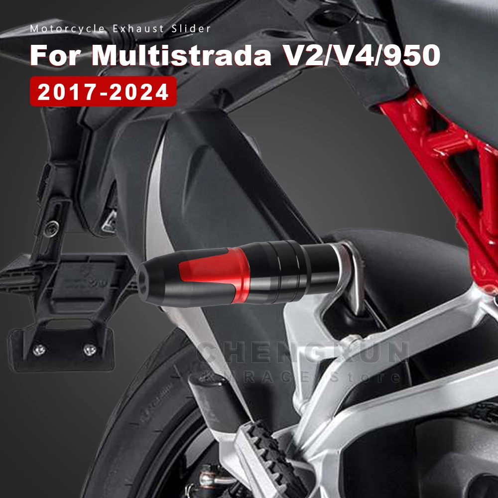 Alum-nio-deslizante-de-escape-para-motocicleta-Ducati-prote-o-contra ...