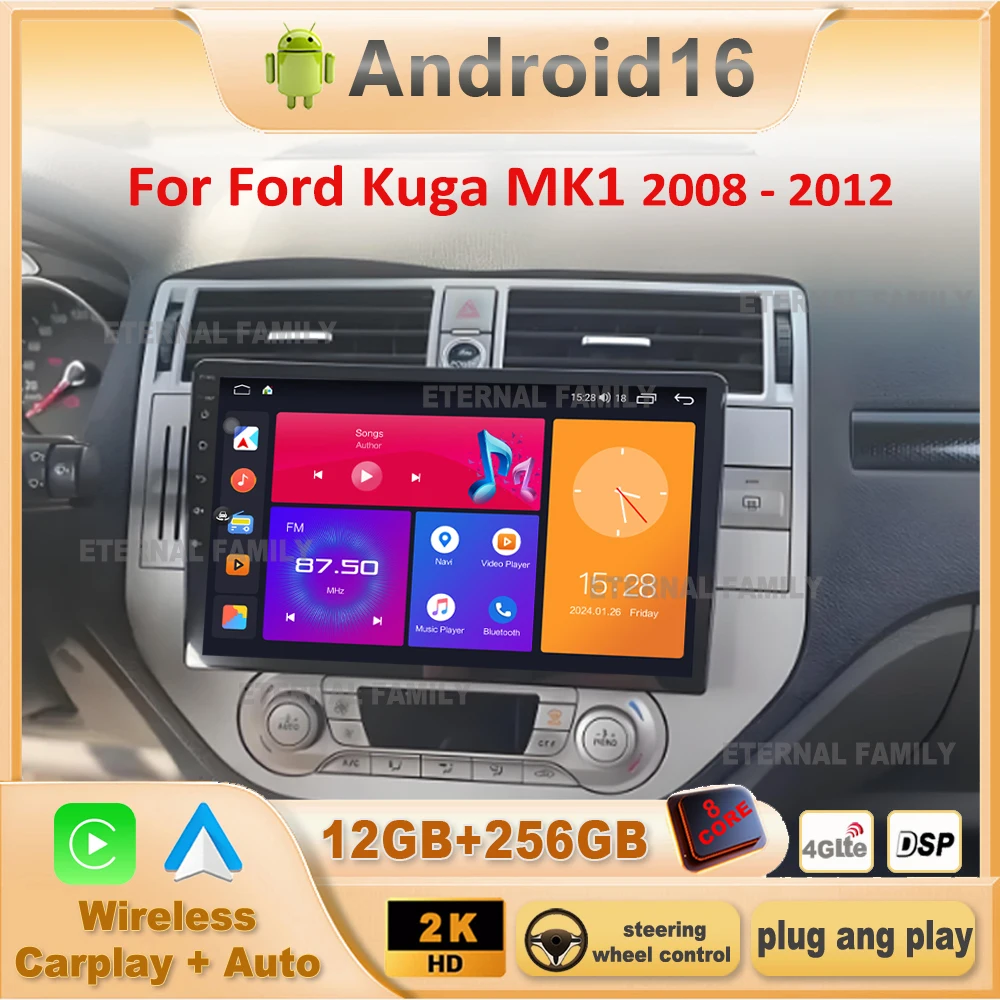 Android 16 Car Radio Multimedia DSP WIFI Video Player Carplay Auto For ...
