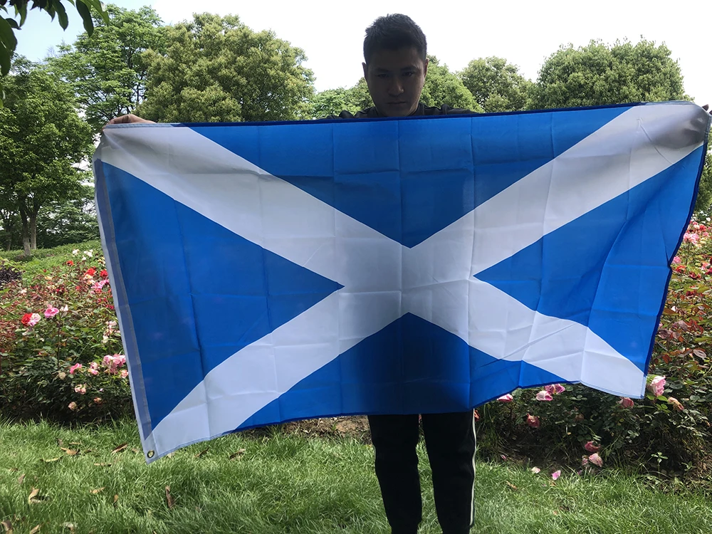SKY FLAG Scotland Cross Flag 3x5fts Saltire Scottish Polyester Flag ...