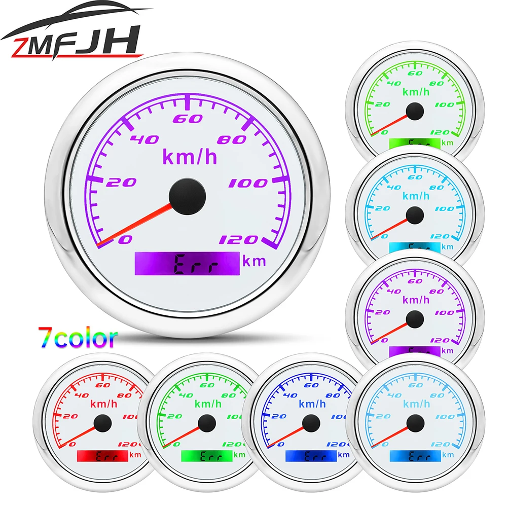AD Marine Boat Car GPS Speedometer 85MM Waterproof Speed meter 30km/h ...