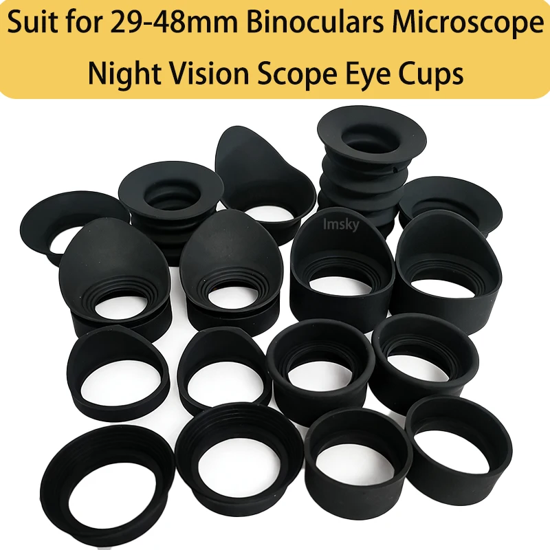 1pcs 2pcs Inner 29-48mm Rubber Eye Cups Microscope Eyecups Eyepiece ...
