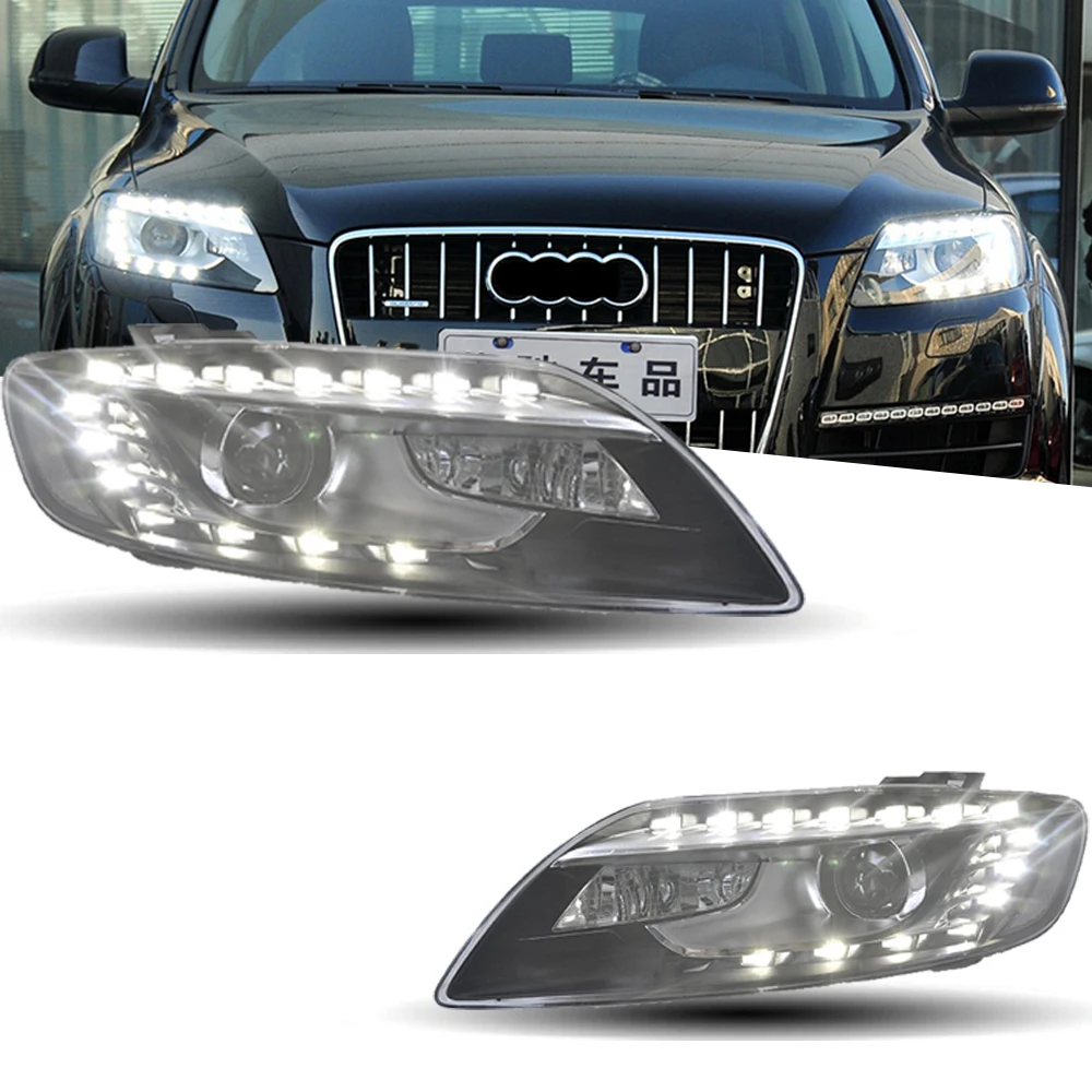 Headlight-For-Audi-Q7-LED-Headlights-2006-2015-Front-Lights-Head-Lamp ...