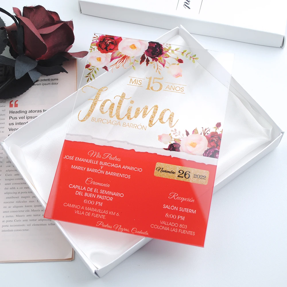 Quinceanera Box Invitations 2022