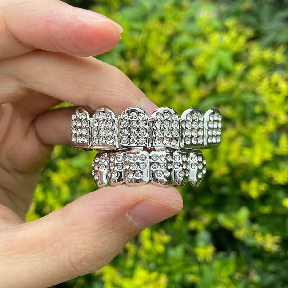 RACHELZ-Hip-Hop-Teeth-Grillz-Real-Fashion-Gold-Plated-Tooth-Caps-Shiny ...