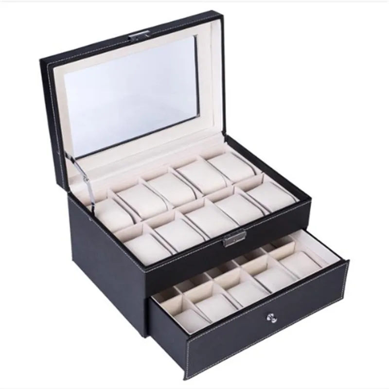 Leather-watch-storage-box-with-3-6-10-12-slots-new-men-s-watch-storage ...