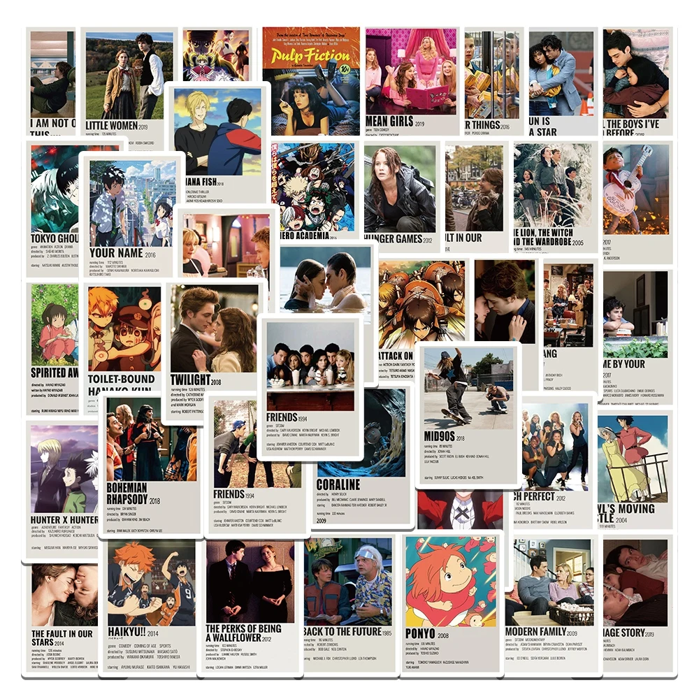 51PCS-Mixed-Classic-Movie-Anime-Stickers-Poster-DIY-Phone-Laptop ...
