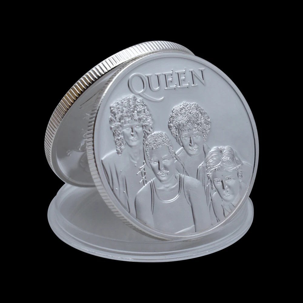 Queen Sliver Coin Popular World Band Commemorative Coin Freddie Mercury ...