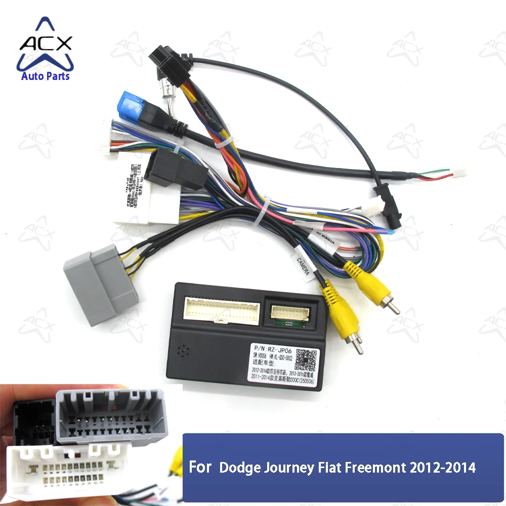 16Pin Harness Adapter Car Radio Wiring Cable For Dodge Journey Fiat ...