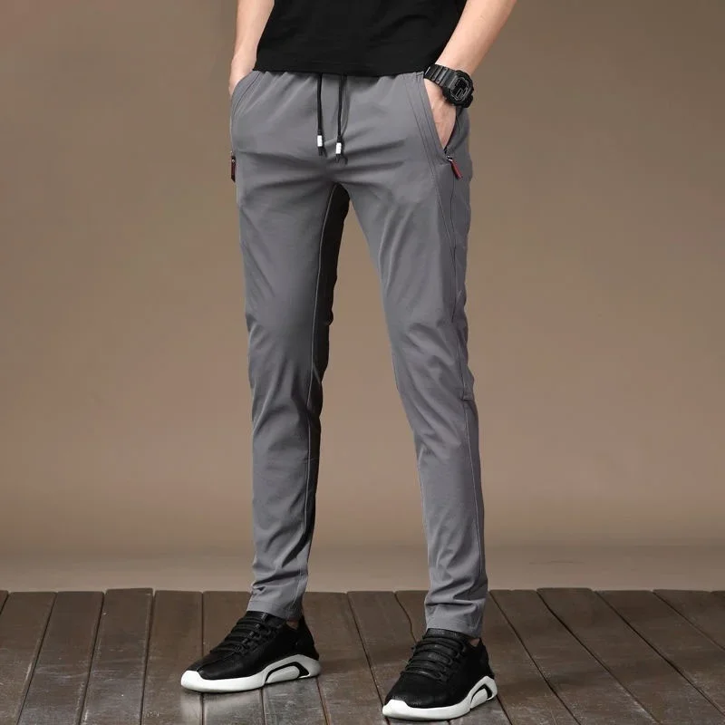 Summer Mens Fast Dry Trousers Men's Casual Pants Casual Slim Fit ...