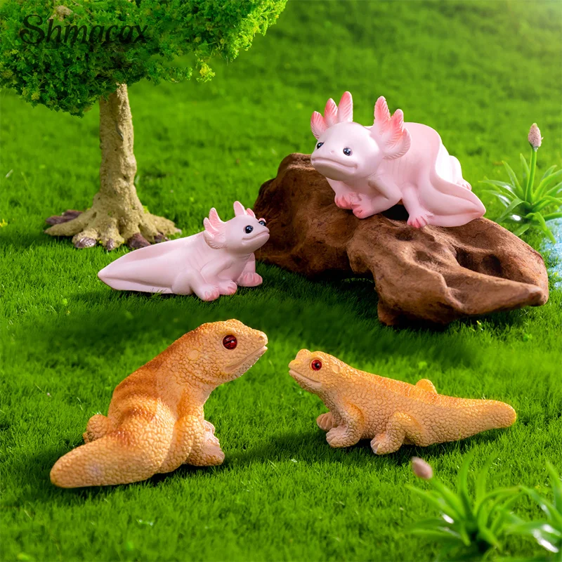 Simulation-Axolotl-Toad-Lizard-Chameleon-Model-Resin-Craft-Miniature ...