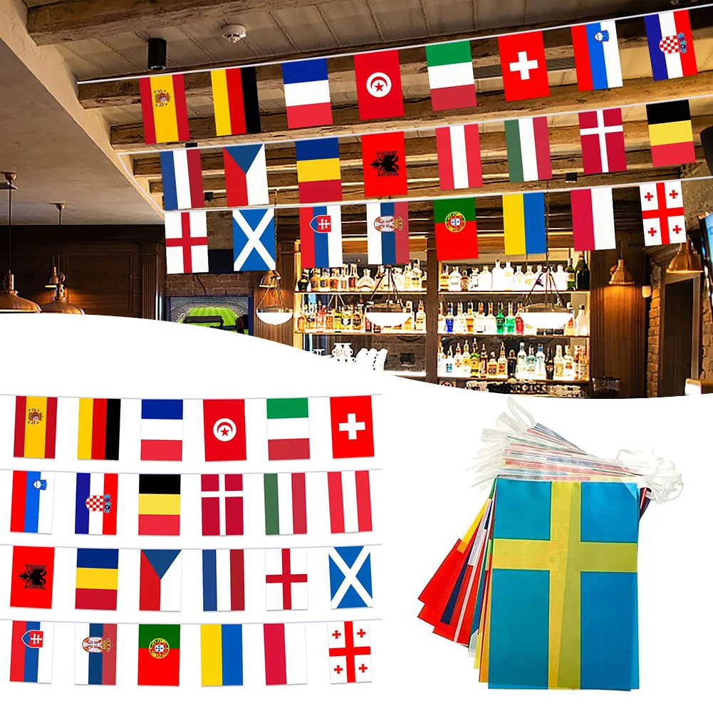European-24-Countries-String-Flags-Football-Championship-National-Flags ...