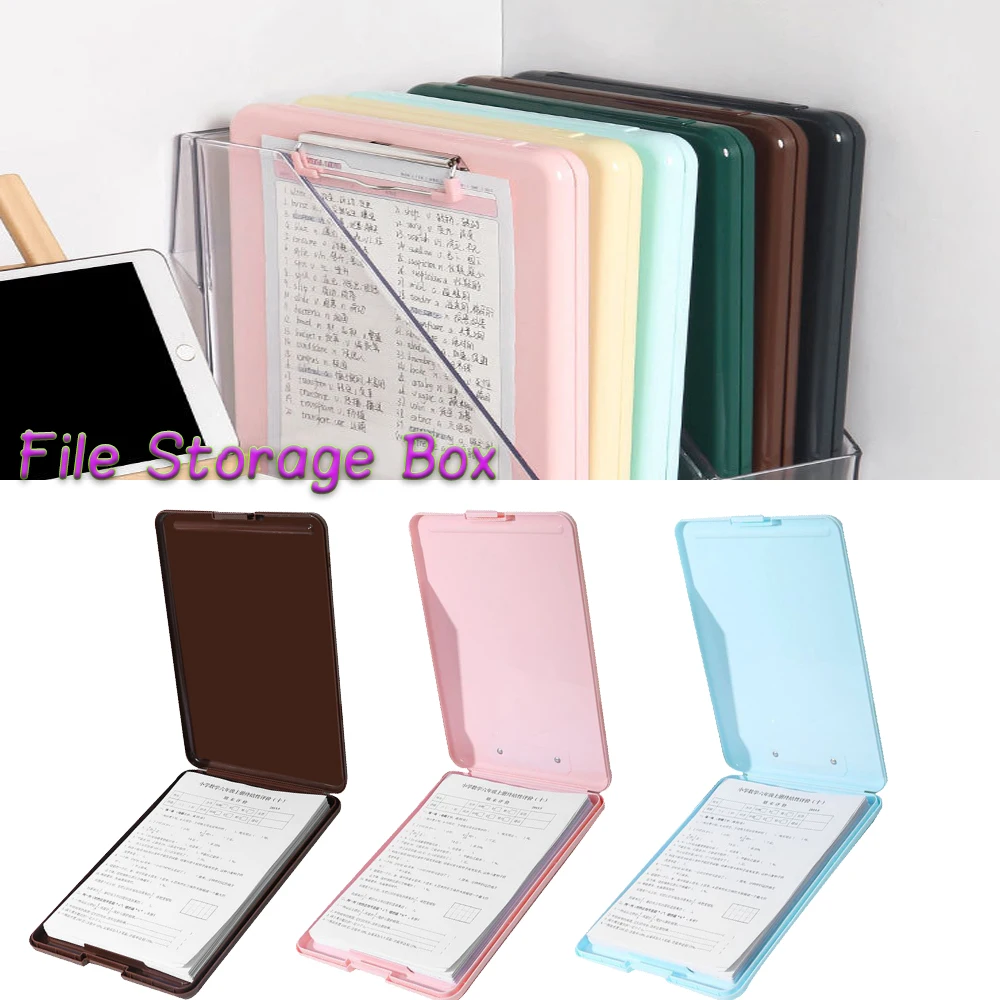 Document-Paper-Organizer-A4-File-Box-Clear-Desk-Storage-Clipboard ...