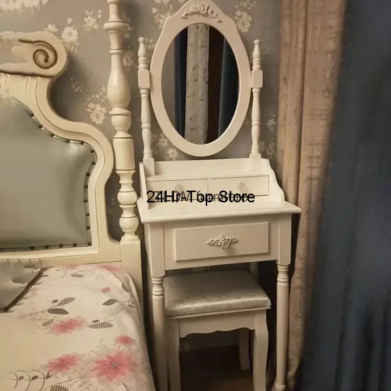 Luxury-Girl-Dressing-Table-Storage-Bedroom-Drawer-Vintage-Dressing ...