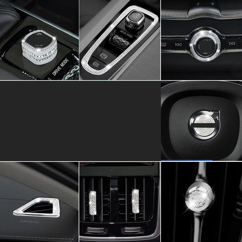 For-Volvo-Xc60-Xc90-S90-V90-S60-V60-Xc40-Car-Gear-Outlet-Knob-Steering ...