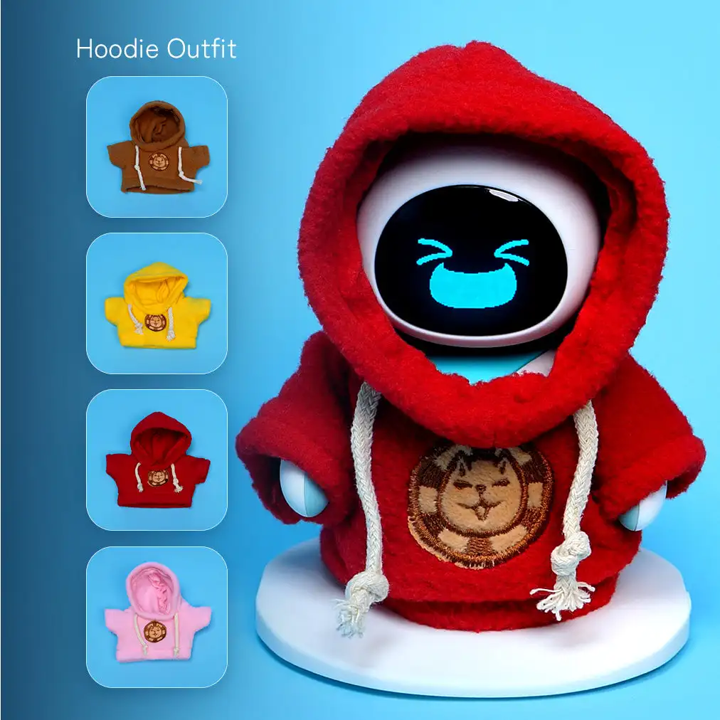 8Pcs-Set-Eilik-Clothes-Toy-Robot-Hoodie-Emo-Cute-Intelligent-Companion ...