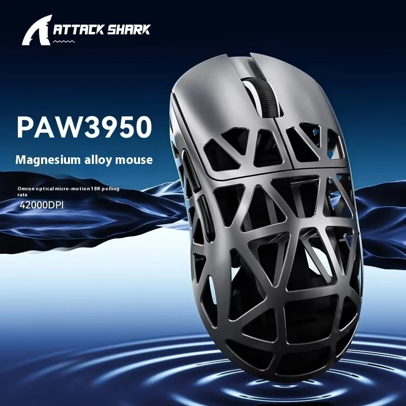 Attack-Shark-R2-Magnesium-Alloy-Wireless-Mouse-PAW3950-Lightweight ...