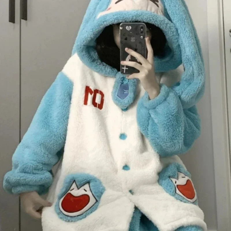 Hatsune Miku Animation Surrounding Coral Velvet Cute Pajamas Padded ...