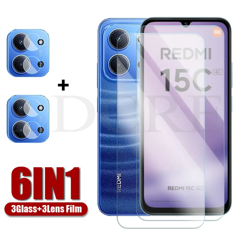 For Xiaomi Redmi 15C 4G Glass For Xiaomi Redmi 15C 4G Screen tempered ...