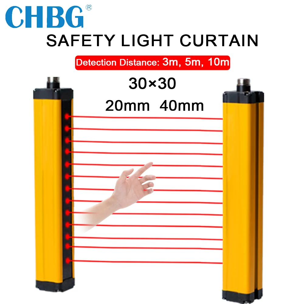 CHBG Safety Light Curtain Sensor Switch 4 30 Beam Safety Grating ...