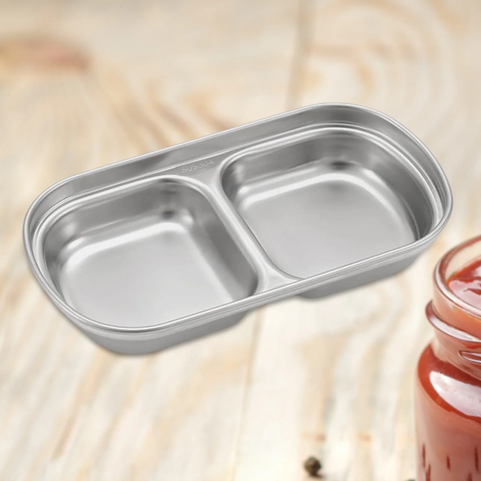 1-2-3-4-grid-Divided-Sauce-Plate-304-Stainless-Steel-Compartment-BBQ ...