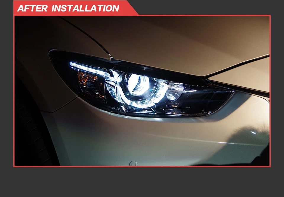 Mazda 6 Atenza Led Headlight 2013-2016 Mazda6 Led Drl Hid Head Lamp ...
