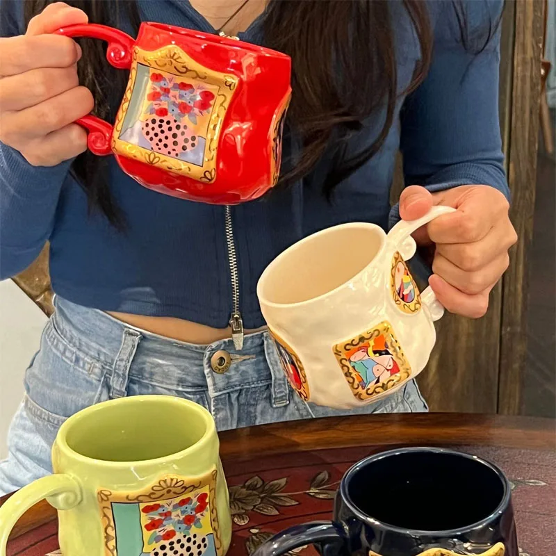 Tingke European Style Retro Handmade Picture Frame Pattern Memphis ...