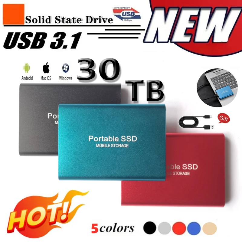 Portable Solid State Drive 2tb | External Portable Ssd Harddisk - High ...