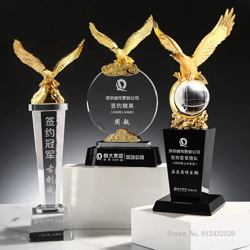 Trofeo-de-cristal-de-guila-trofeo-de-forma-de-guila-premio-de-letras ...