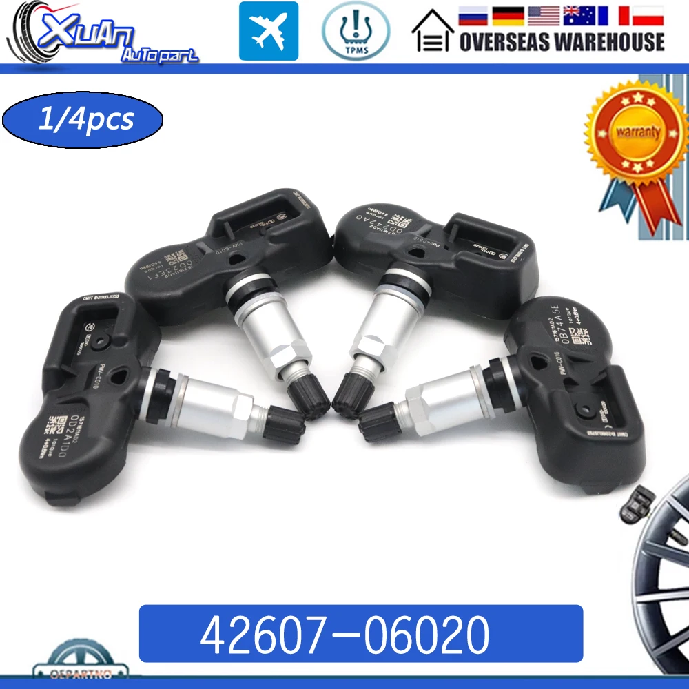 1-4PCS-PMV-C010-42607-06020-PMVC010-TPMS-Tire-Pressure-Sensor-Monitor ...