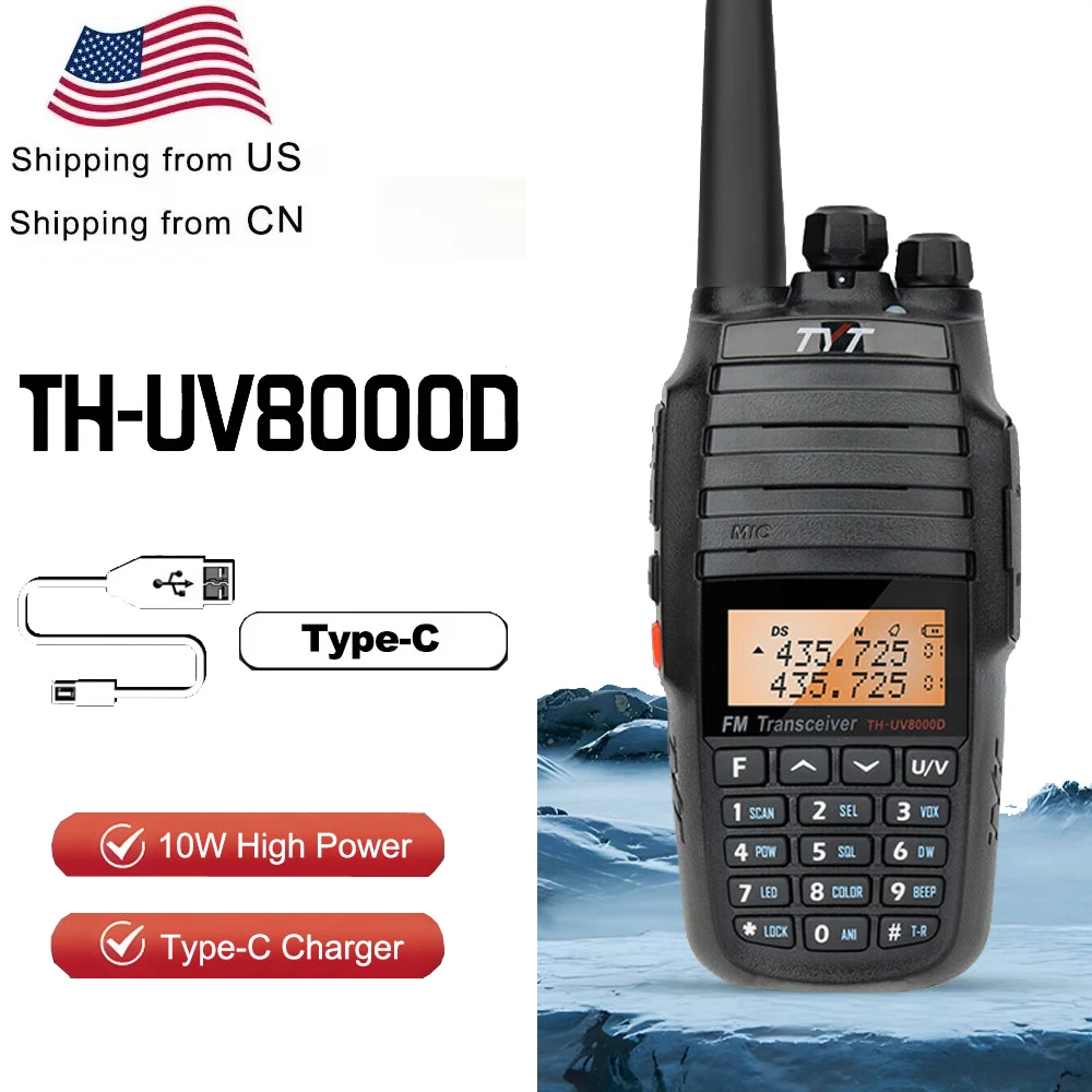 NEW TYT TH-UV8000D Type-C Charging Amateur Radio Cross band Reapeater ...