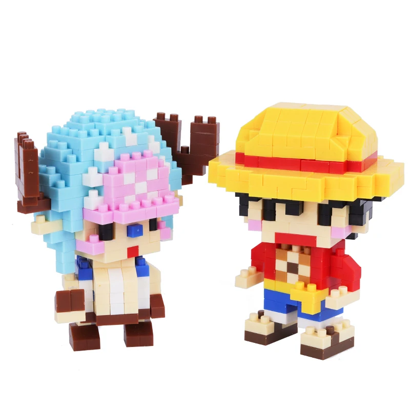 Anime-Building-Blocks-One-Piece-Kakashi-Luffy-Gaara-Chopper-Model ...