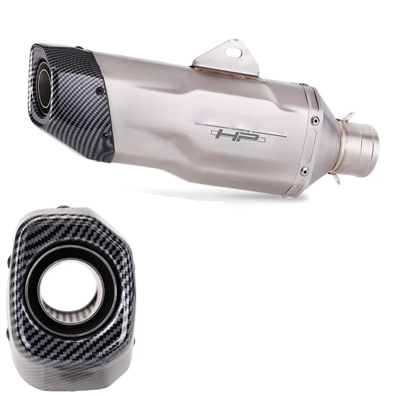 Universal-Motorcycle-Exhaust-Muffler-Motocross-Pipe-Escape-Moto-For-BMW ...