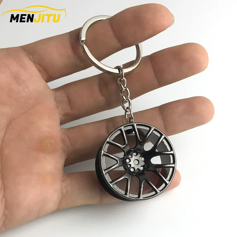 Black-RIM-wheel-keychain-Car-wheel-Nos-Turbo-keychain-key-ring-metal ...