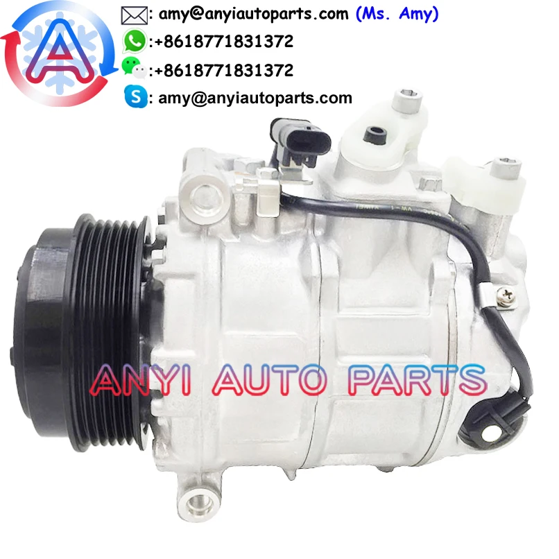 Compresor de CA automático COM818 7SEU17C 6PK para mercedes-benz S63 ...