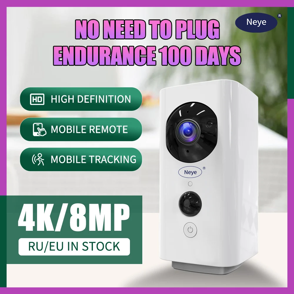 Neye3c-8MP-4K-Wireless-WiFi-Security-Camera-Indoor-Baby-Monitor-With ...