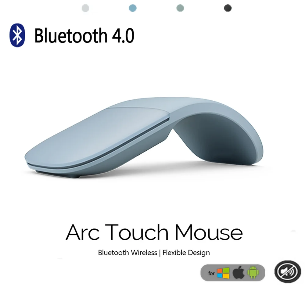 Rat-n-inal-mbrico-plegable-con-Bluetooth-Mouse-t-ctil-de-arco-ultrafino ...