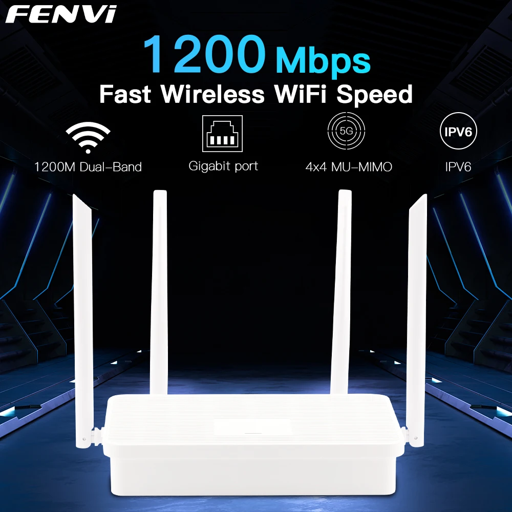 FENVI-AC1200-WiFi-Router-Gigabit-Wireless-Router-Dual-Band-2-4G-5GHz ...